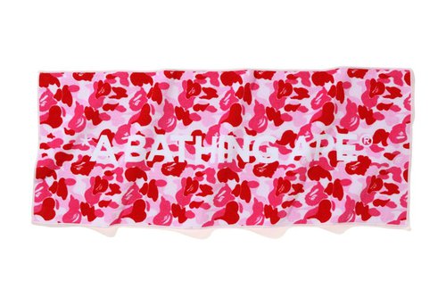 A Bathing Ape ABC Camo Sports Towel 'Pink' | Solesense
