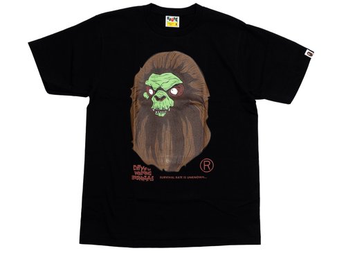 A Bathing Ape Bape Horror Mad Face Tee 'Black' - 001TEK701018F | Solesense