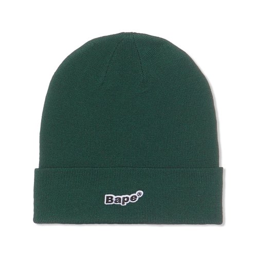 A Bathing Ape Bape Patch Knit Cap 'Green' - 001HTJ801003MGRN | Solesense