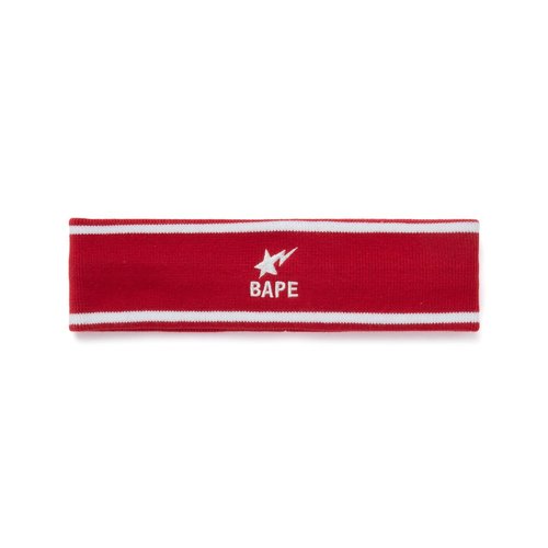 A Bathing Ape BAPE STA Headband 'Red' - 001GDI301044MRED | Solesense