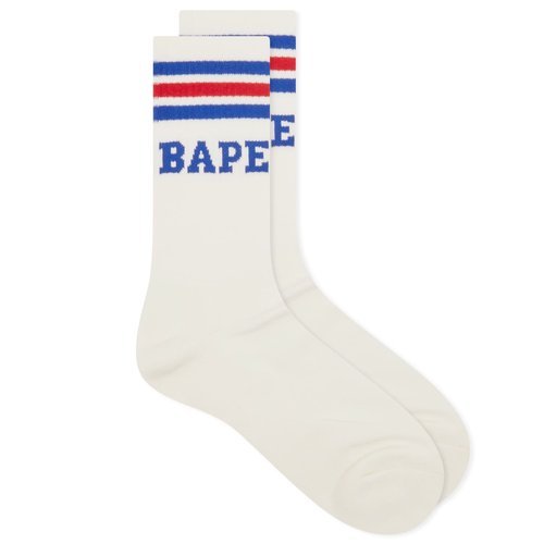 A Bathing Ape Bape Stripe Socks 'Blue/Red' - 001SOK801003M-BLB | Solesense