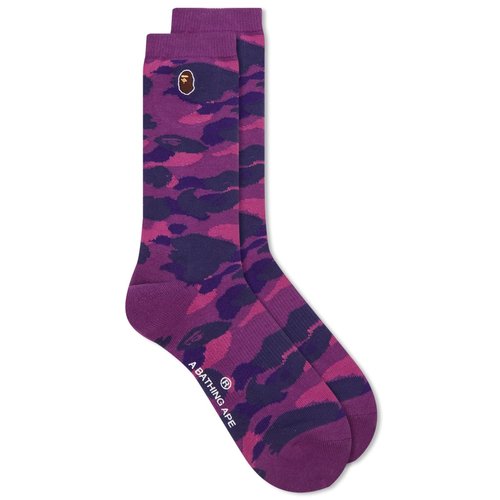 A Bathing Ape Colour Camo One Point Socks 'Purple' - 001SOK301003M-PPL ...