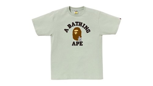 A Bathing Ape Go Ape Pointer College Tee Shirt 'Purple' - 1K25-110-006 ...