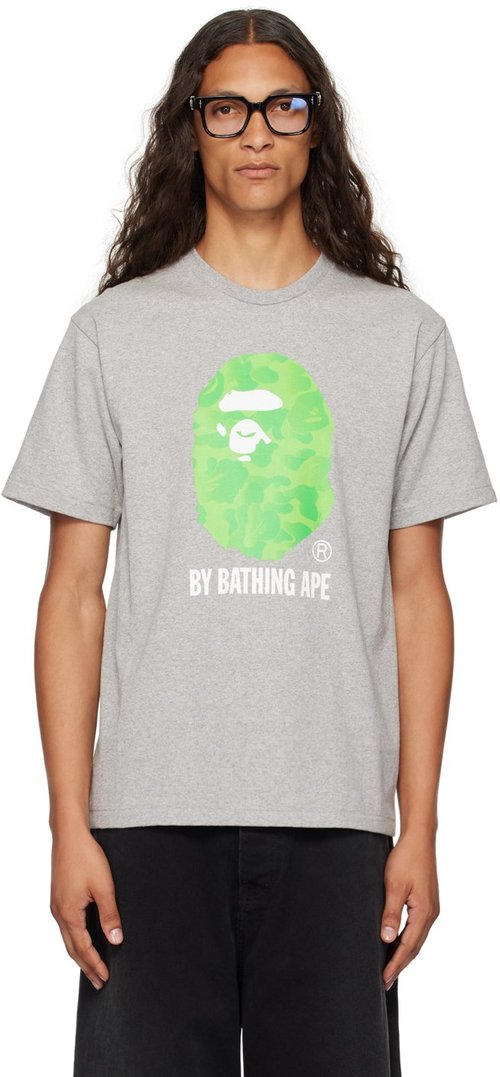 A Bathing Ape Ink Camo Ape Head T-Shirt 'Gray' - 001TEK301305M | Solesense