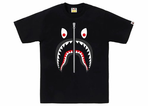 A Bathing Ape Mad Shark Tee Shirt 'Black' | Solesense