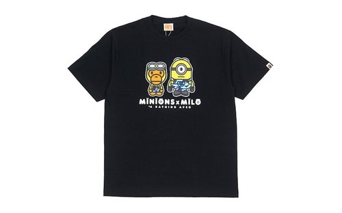 A Bathing Ape Milo Minions Tee 'Black' | Solesense