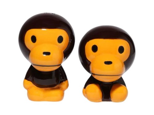 A Bathing Ape Milo Salt and Pepper Shaker 'Brown' | Solesense