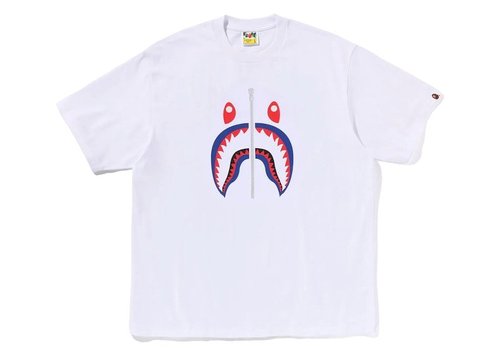 A Bathing Ape Shark Japan Tee Shirt 'White' | Solesense