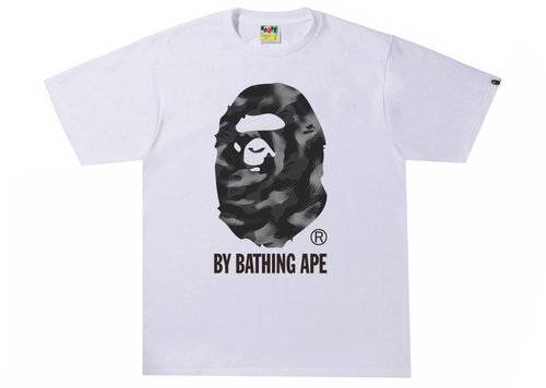A Bathing Ape Stroke Camo By Bathing Ape Tee White Black Solesense