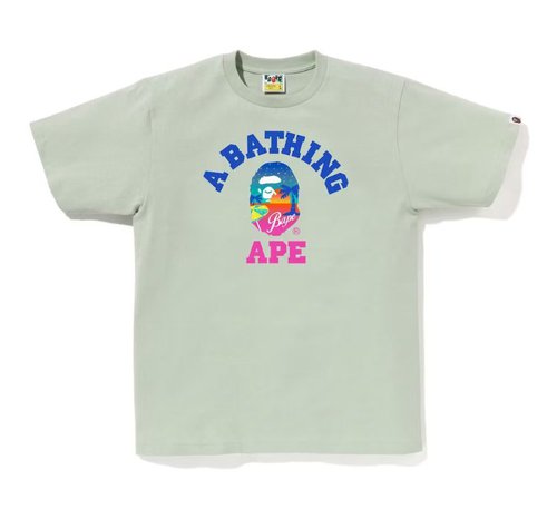 A Bathing Ape Sunset Beach Tee Green | Solesense