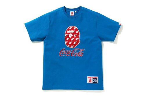 A Bathing Ape x Coca Cola Tee Shirt 'Blue' | Solesense