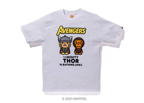 A Bathing Ape x Marvel Comics Milo Mighty Thor Tee Shirt 'White ...