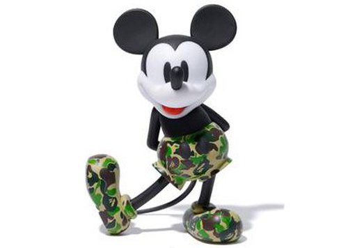 A Bathing Ape x Mickey Mouse 90th Anniversary Figure Camo 'Multicolor ...