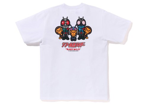 A Bathing Ape x Shin Kamen Rider #1 Milo Tee 'White' | Solesense