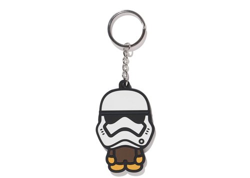 A Bathing Ape x Star Wars First Order Mask Keychain 'White' | Solesense