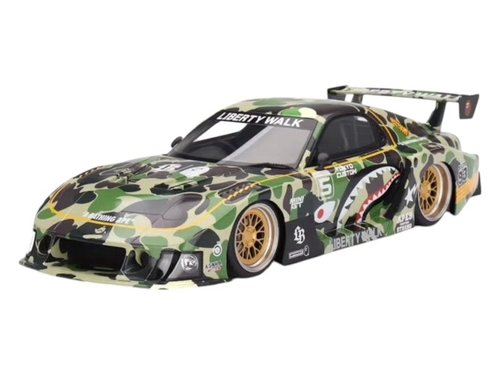 A Bathing Ape XLBWK Mini GT ABC Camo FD RX7 1/18 'Green' | Solesense