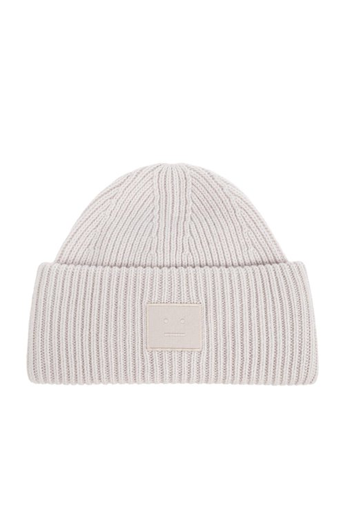 Acne Studios Wool Hat With Logo - C40425-AAB | Solesense