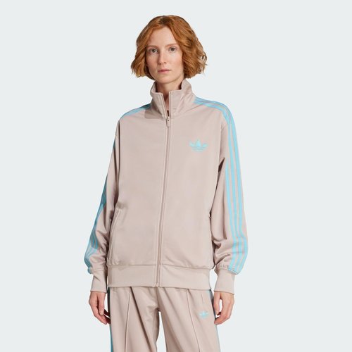 adidas Adicolor Classic Firebird Loose Track Top 'Beige Blue Glow ...