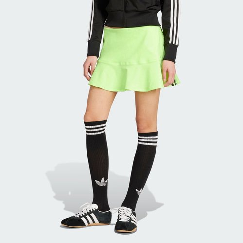 adidas Adicolor Interlock 3-Stripes Mini Skirt 'Signal Green' - JW2648 ...