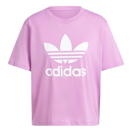 adidas Adicolor Trefoil Boxy T-shirt Asia Sizing 'Preloved Purple ...