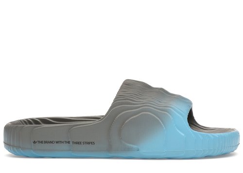 adidas Adilette 22 Slide | Size 8 'Grey Semi Blue Burst' - IF3672 ...