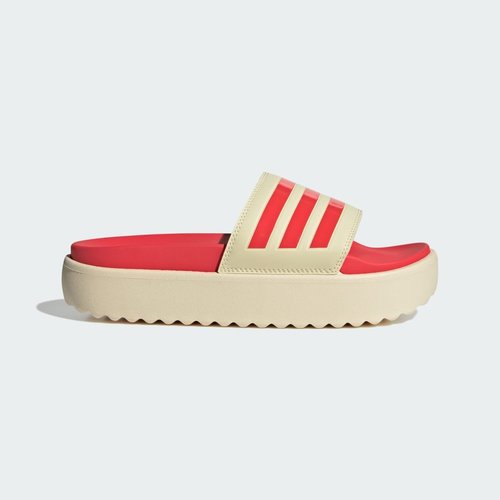 adidas Adilette Platform Slides 'Warm Vanilla Semi Lucid Red' - JP5676 ...