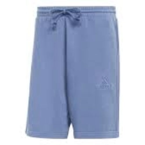 adidas ALL SZN French Terry 3-Stripes Garment-Wash Shorts 'Blue ...