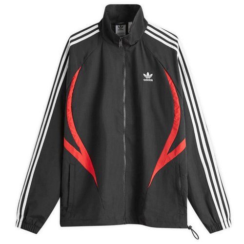 adidas Archive Track Top 'Black/Betrack Toper Scarlet' - IY2092 | Solesense