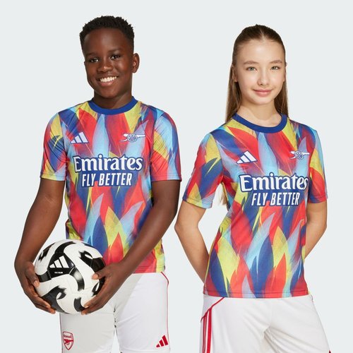 adidas Arsenal 25/26 Pre-Match Jersey 'Victory Blue/Pure Ruby/Bright ...