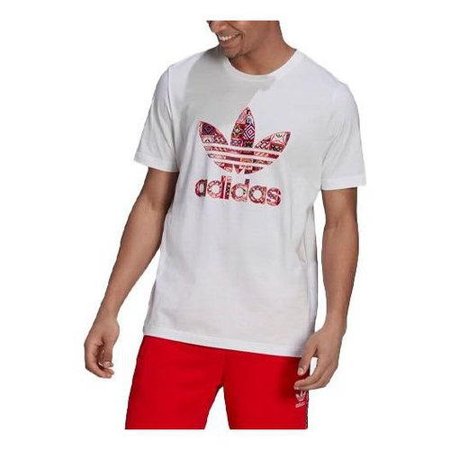 adidas Athleisure Casual Sports Breathable Short Sleeve 'White' - H43943 | Solesense