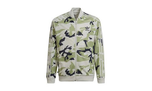 adidas Camo SST Track Top HF7448 'Orbit Grey / Magic Lime / Shadow Navy ...