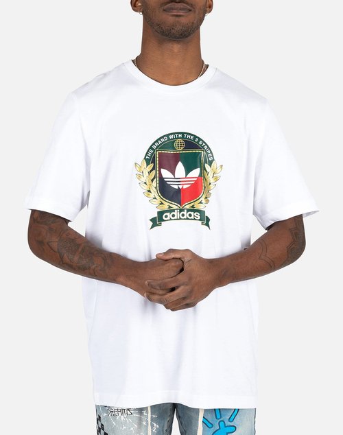 adidas COLLEGIATE CREST TEE 'White' - H32143 | Solesense