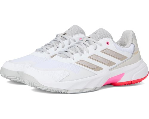 adidas Courtjam Control 3 'Cloud White/Iron Metallic/Lucid Red ...