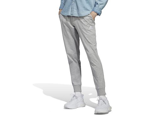 adidas Essentials Single Jersey Tapered Cuff Pants 'Grey' - IC9419 ...