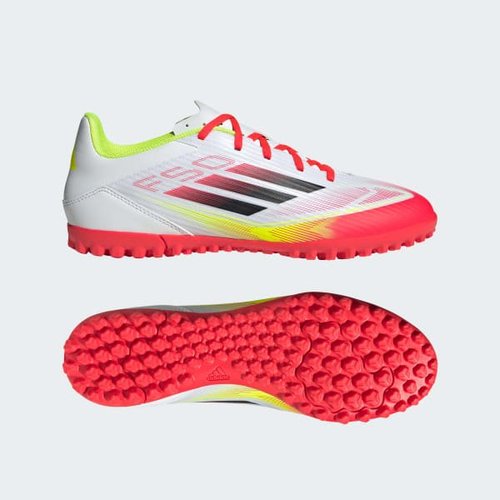 adidas F50 Club Turf Boots 'Cloud White Solar Yellow' - IE1225 | Solesense