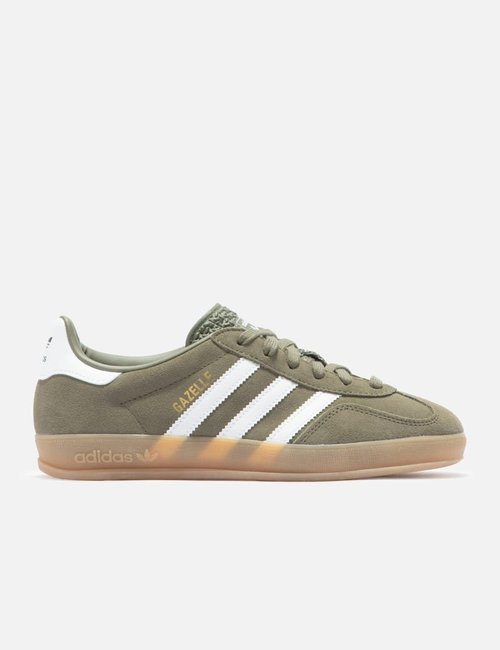 adidas Gazelle Indoor 'Olive Strata/Ftwr White/Gold Metallic' | Solesense