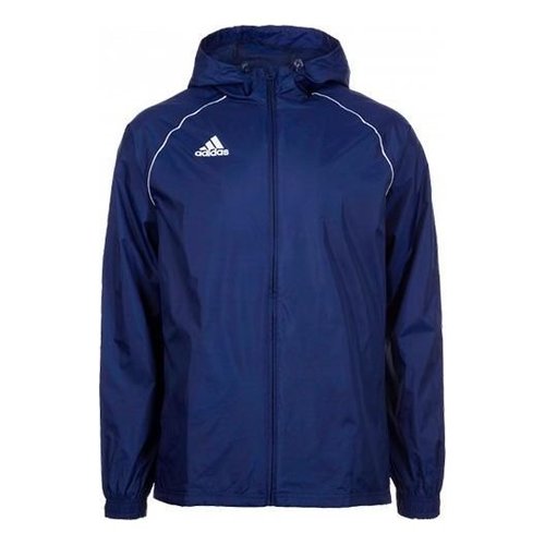 adidas Logo Alphabet Printing Hooded Jacket Blue - CV3694 | Solesense