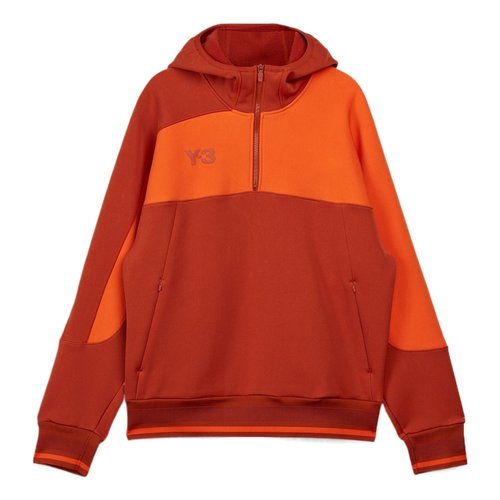 adidas Logo Half-Zip Hoodie 'Red' - HT2283 | Solesense