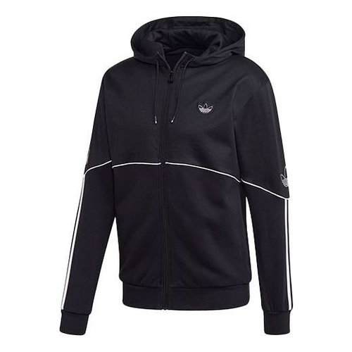 adidas Logo Sports Hooded Jacket Black - FM3871 | Solesense