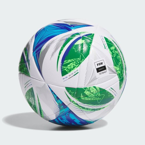 adidas MLS 25 NFHS League Ball 'White/Green/Glow Blue/Solar Blue ...