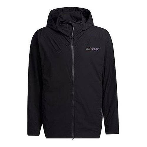 adidas Myshelter Windb Outdoor Sports Hooded Jacket 'Black' - GN7620 | Solesense