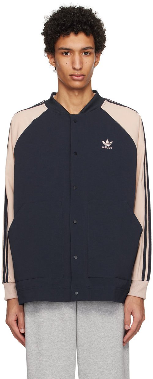 adidas Navy Embroidered TrackJacket 'Legend Ink/Wonder' - IC5543 ...