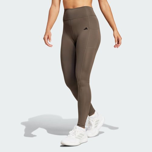 adidas Optime Full-Length Leggings 'Shadow Olive' - IX0218 | Solesense