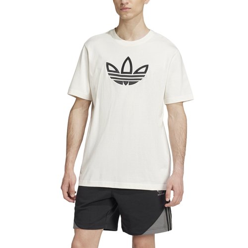 adidas Outlined Trefoil Tee 'Cloud White' - IY4890 | Solesense