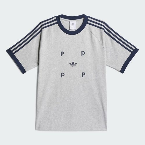 adidas Pop Classic Tee 'Grey/Navy' - IX1973 | Solesense