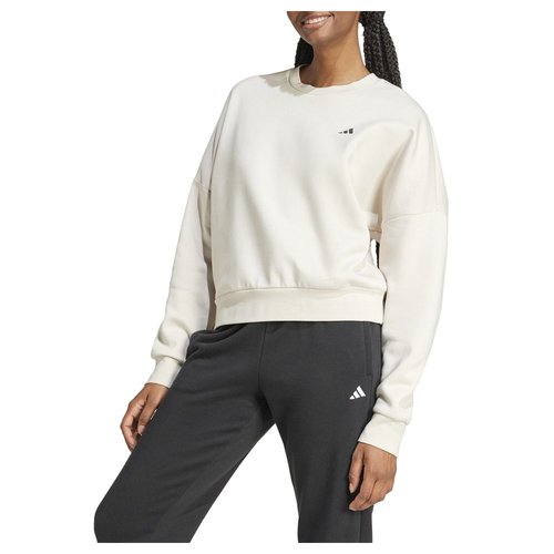 adidas Small Logo Feel Cozy Crew Neck Sweatshirt 'Beige' - IX7959 ...