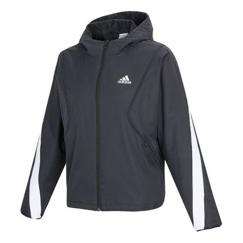 adidas Sports Hooded Jacket 'Black' - HF2469 | Solesense