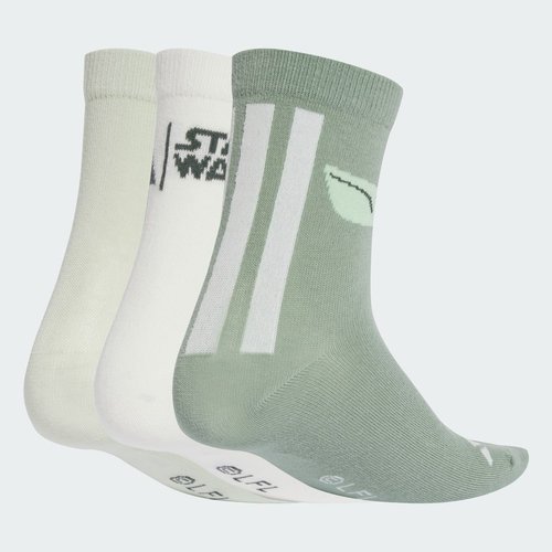 adidas Star Wars Mandalorian Socks 3 Pairs 'Silver Green/Linen Green ...