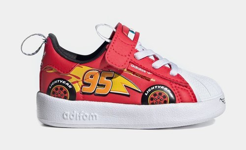adidas Pixar Cars Adifom Superstar 360 'Pure Ruby/Cloud White/Yellow ...