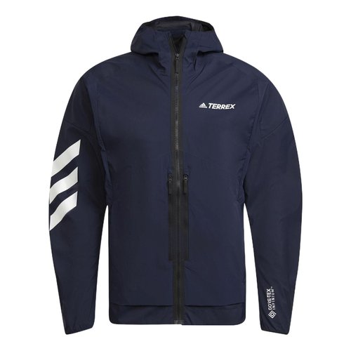 adidas Terrex Outdoor Sports Hooded Jacket Navy Blue - GV4359 | Solesense